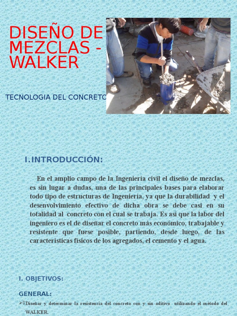 Diseño de Mezclas de Concreto Walker | PDF | Hormigón | Cemento