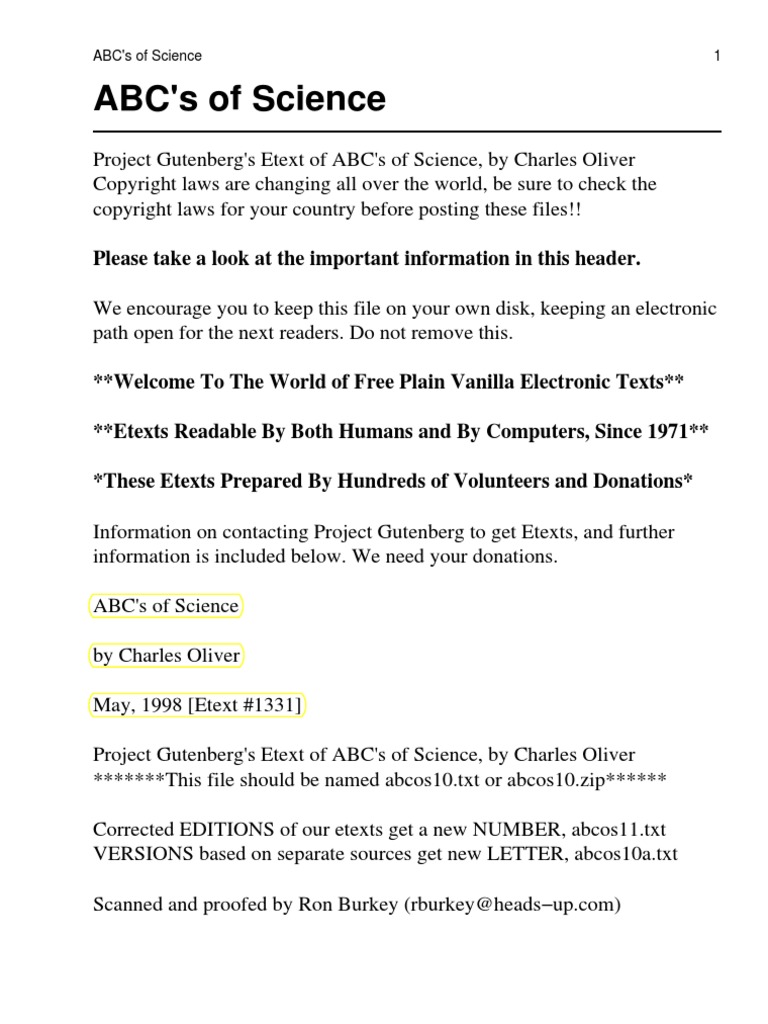 ABCs of Science | PDF | Earth | Planets