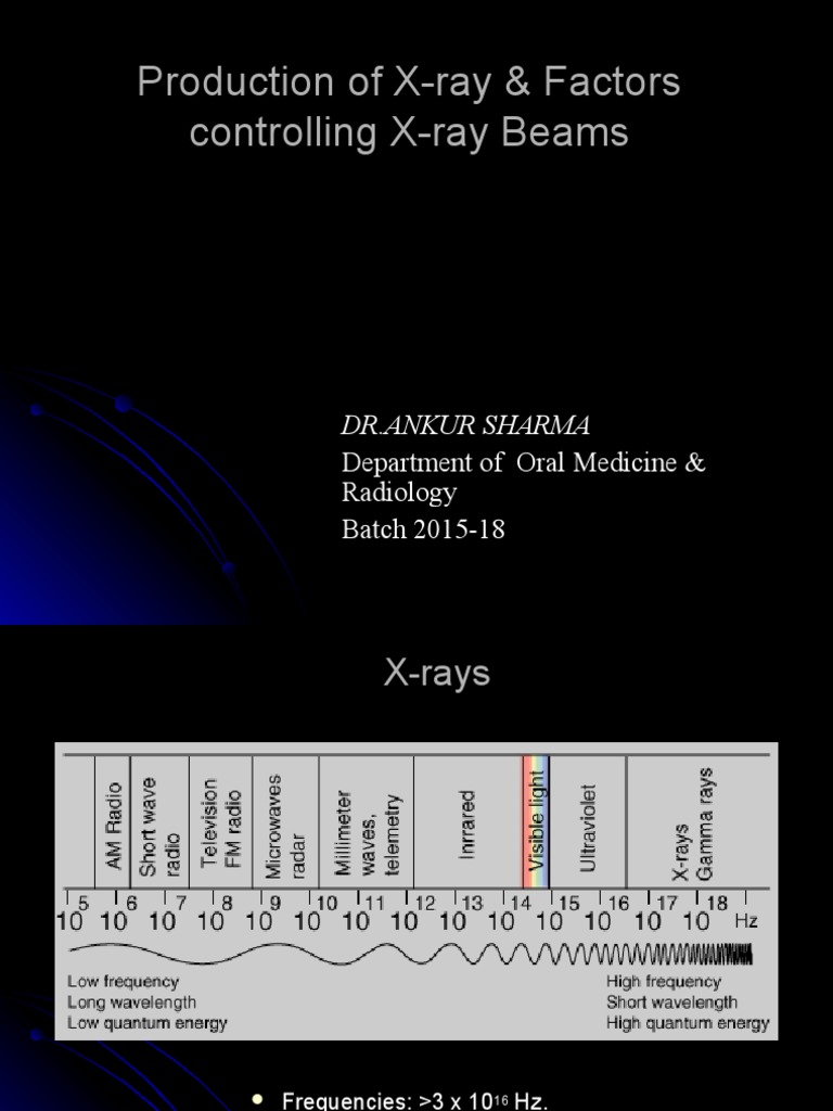 X-Ray Production and Factors Controlling X Ray Beams | PDF | X Ray ...