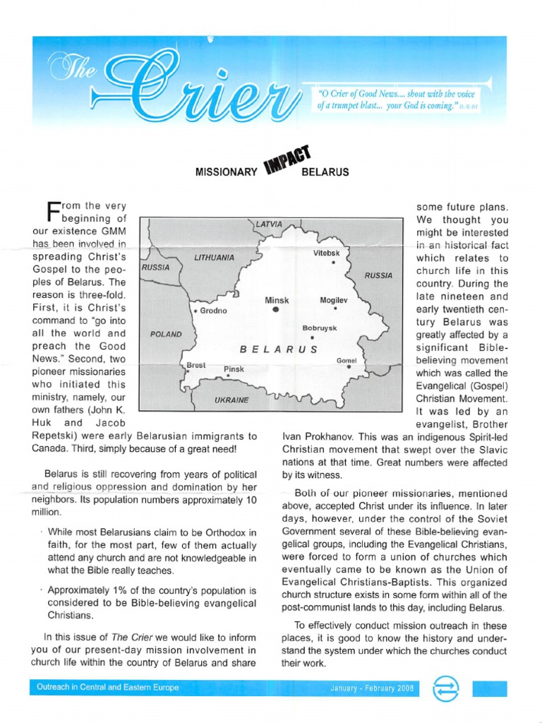 Bajenski George Vera 2008 Poland | PDF | Baptism | Belarus