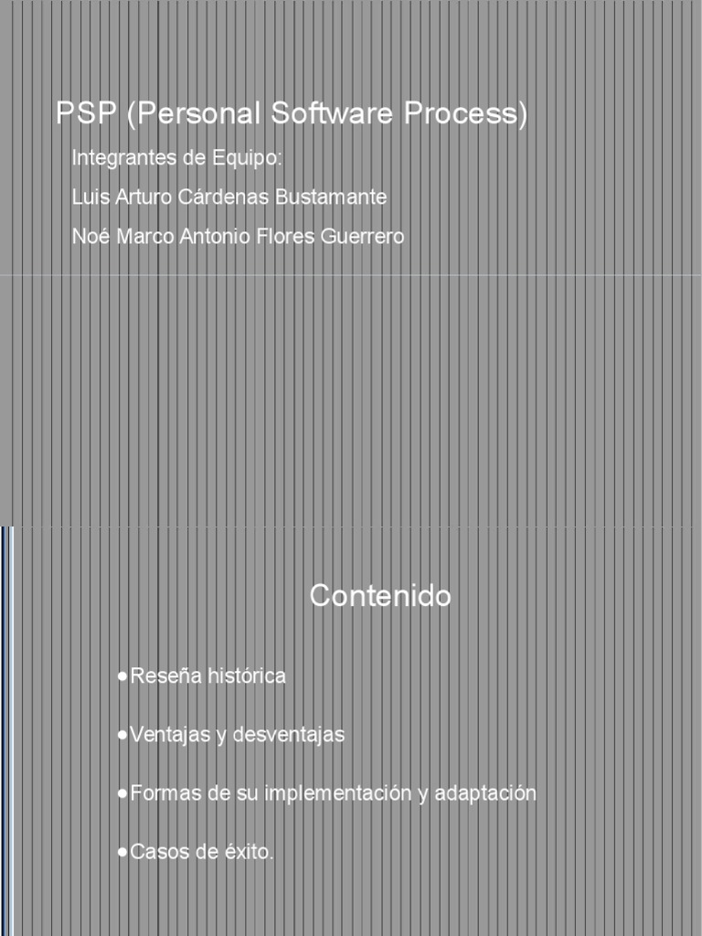 PSP (Personal Software Process) | PDF