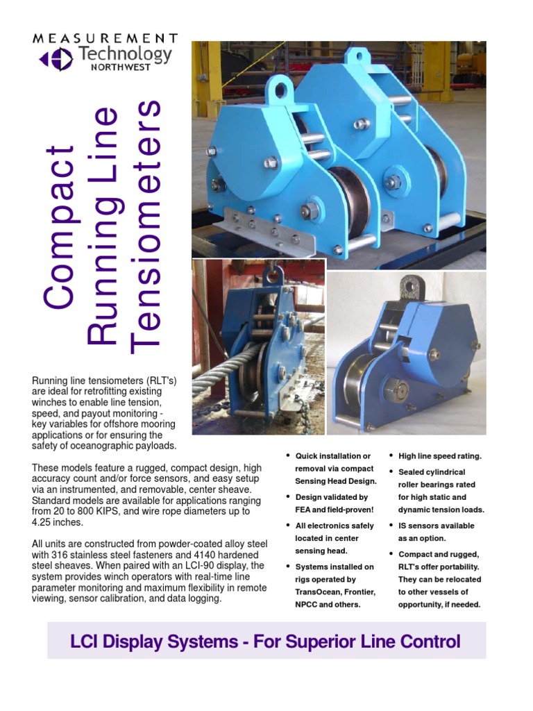 Compact Running Line Tensiometers | PDF | Wire | Stainless Steel