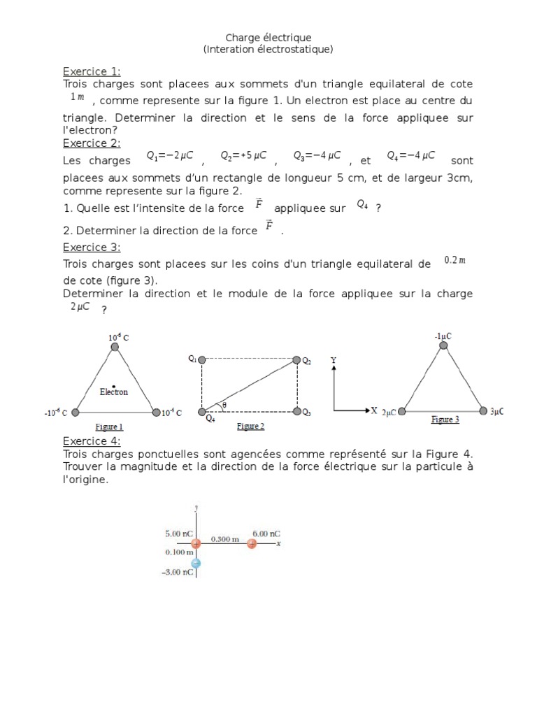 Charges Electrique | PDF | Triangle | Physique