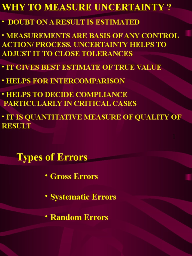 Uncertainty | Observational Error | Errors And Residuals | Free 30-day ...