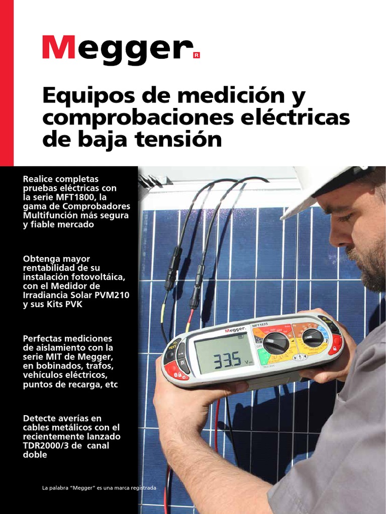 Catalogo Megger BT Email ES 2014 V04 | PDF | Batería (electricidad) | Energía solar