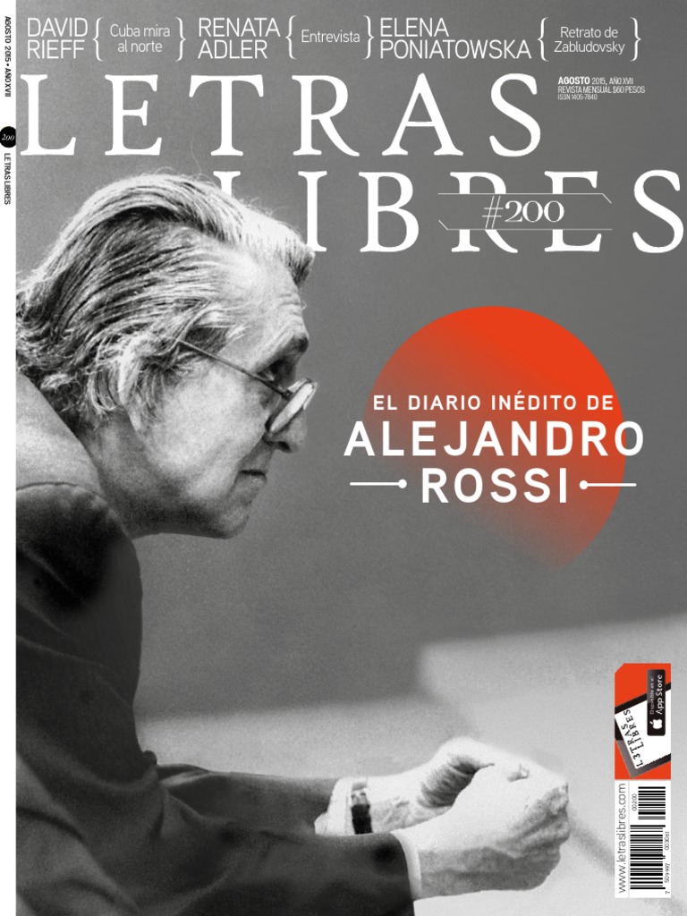 El Diario Inédito de Alejandro Rossi - Índice Letras Libres No. 200 | PDF | Literatura ...