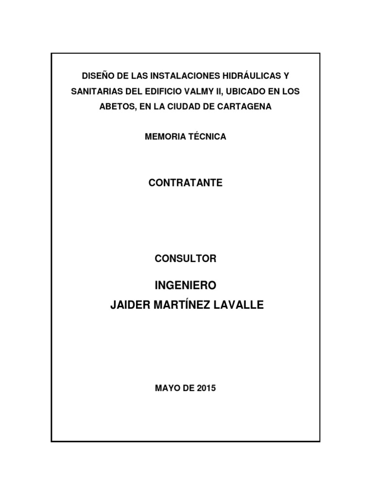 Informe Valmy 2 | PDF | Tanques | Bomba