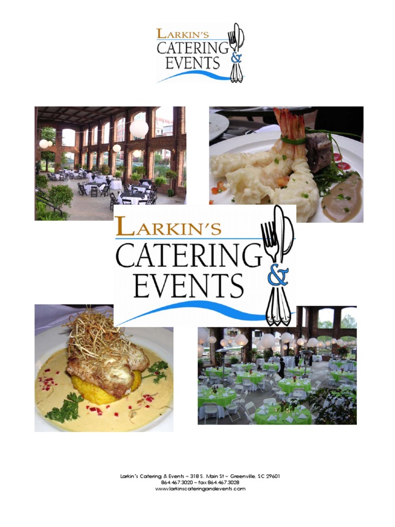 Larkin's Catering & Events Overview | PDF | Salad | Drink
