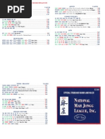 American Mah Jongg Cheat Sheet | PDF