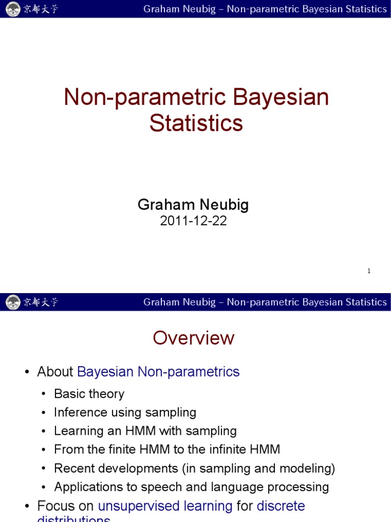 An Introduction To Non Parametric Bayesian Statistics And Applications To Language Modeling