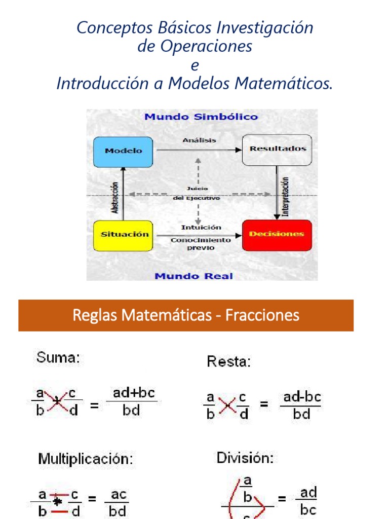 Clase 1 - Conceptos Basicos e Introduccion a Modelos Matematicos