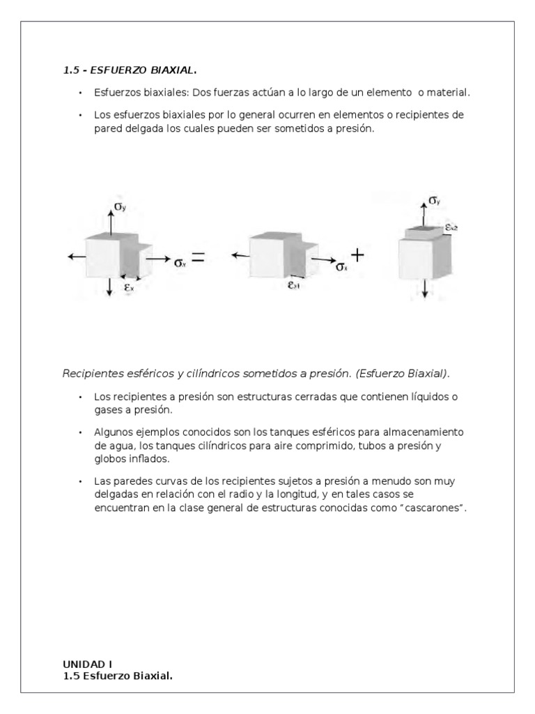 Esfuerzo Biaxial | PDF