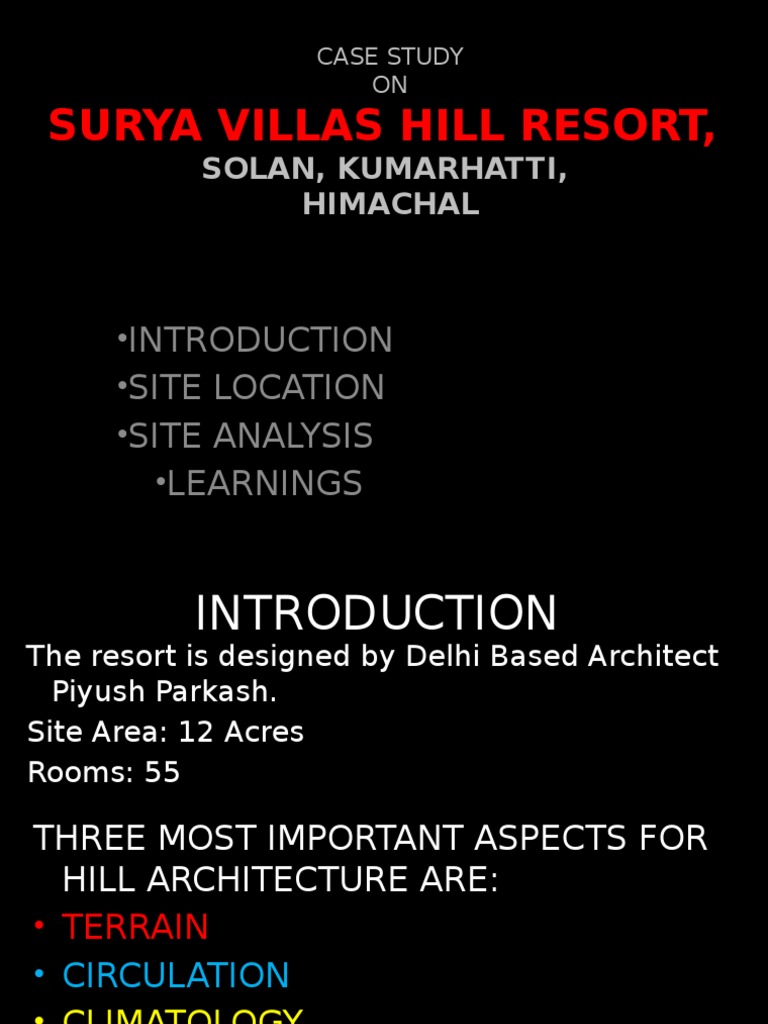 Case Study Resort | PDF | Solar Energy | Climate