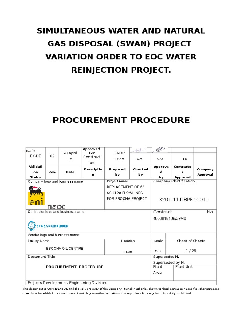 Procurement Plan Procedure | Download Free PDF | Request For Proposal ...