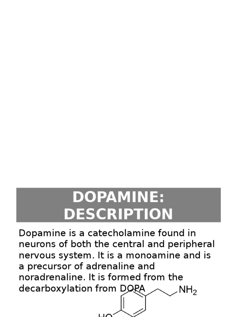 Dopamine | PDF | Dopamine | Drugs