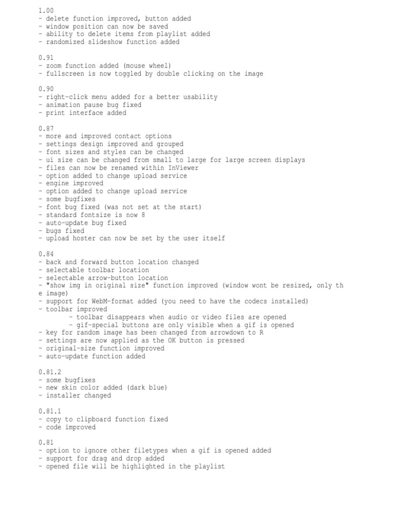 Change Log | Icon (Computing) | File Format