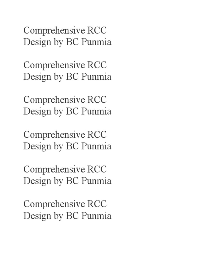 RCC Design | PDF