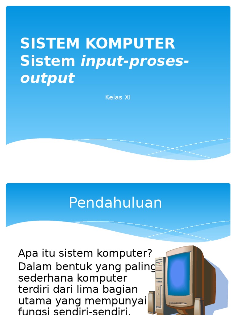 Sistem Input Proses Output | PDF
