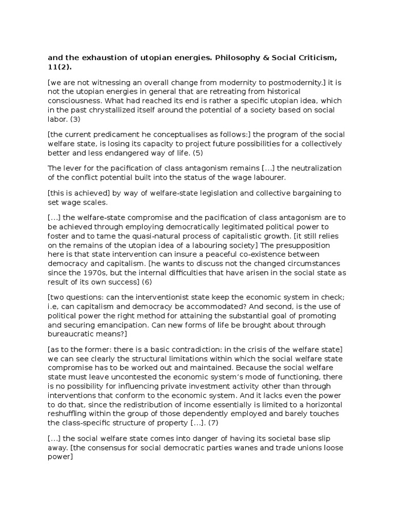 Crisis of The Welfare State | PDF | Welfare State | Capitalism