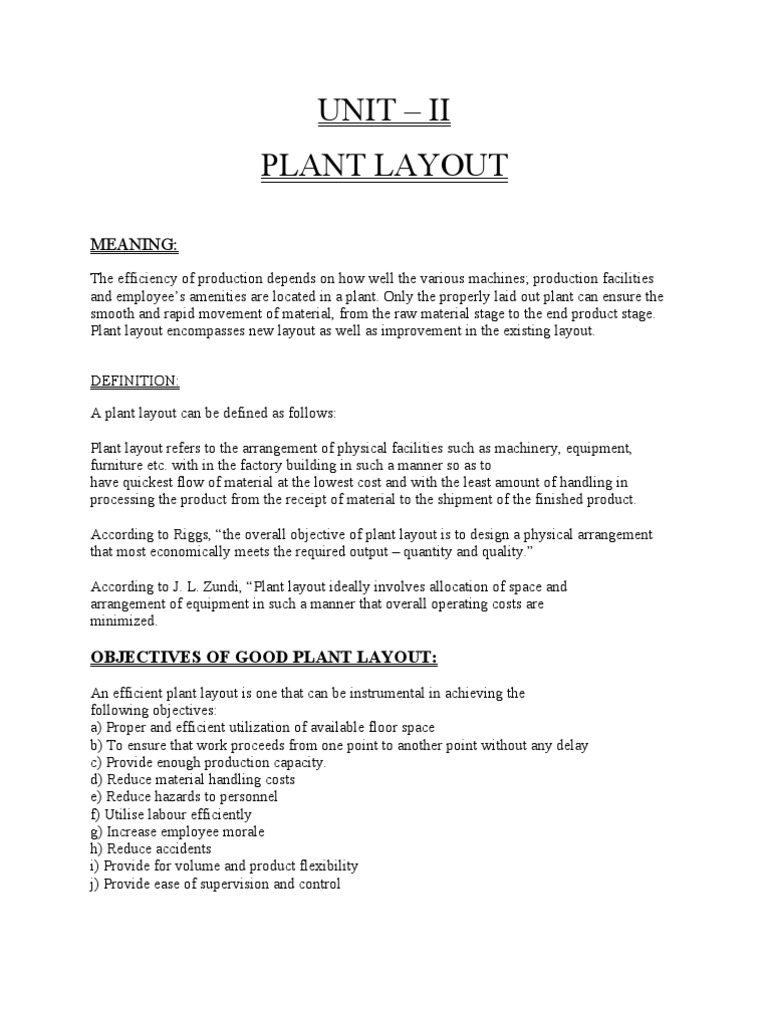 Plant Layout | PDF | Pallet | Warehouse