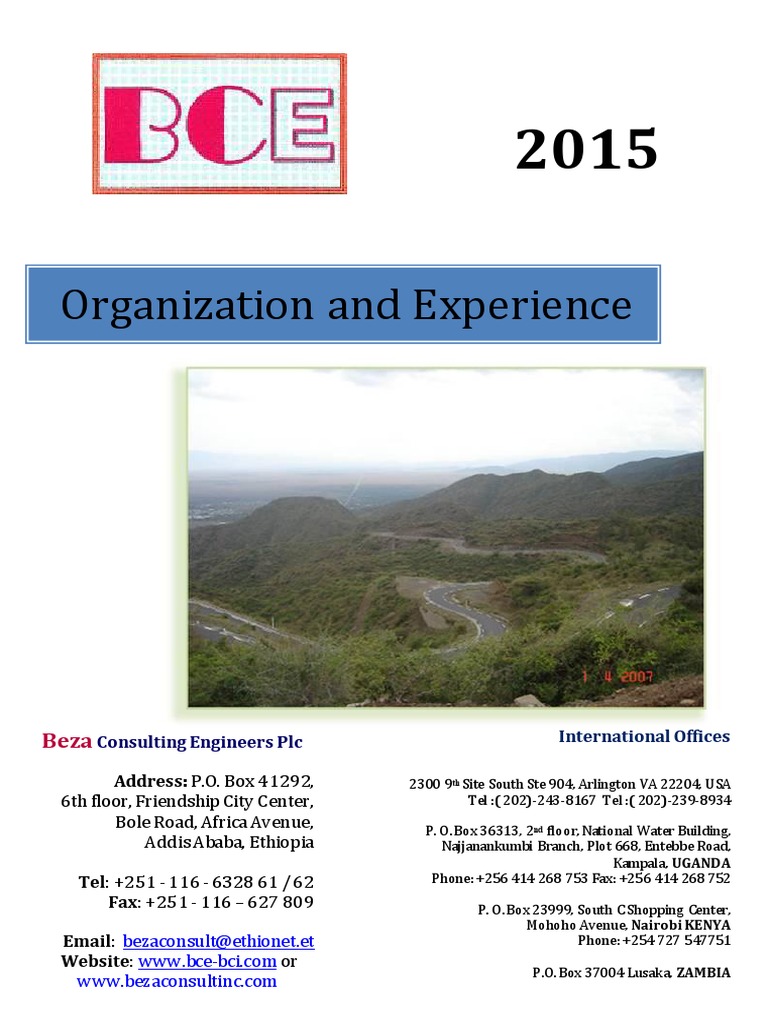 Beza Consulting Engineers Overview | PDF | Ethiopia | Road
