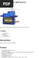 9g Micro Servo Wiring and Specs | PDF | Gear | Power Supply
