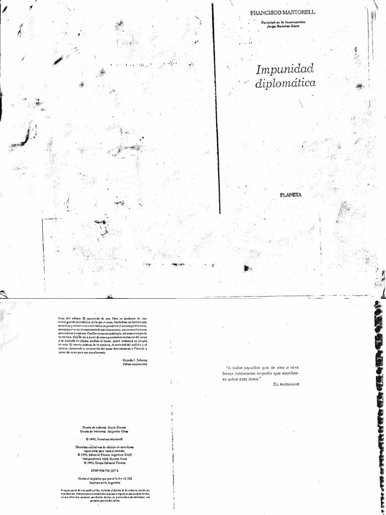 Impunidad Diplomática - Francisco Martorell | PDF
