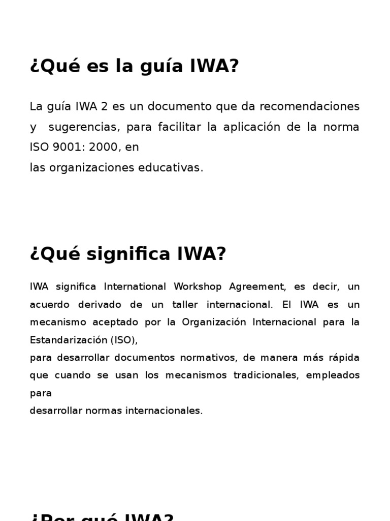 Iwa 2 | PDF | Organización internacional para la estandarización ...
