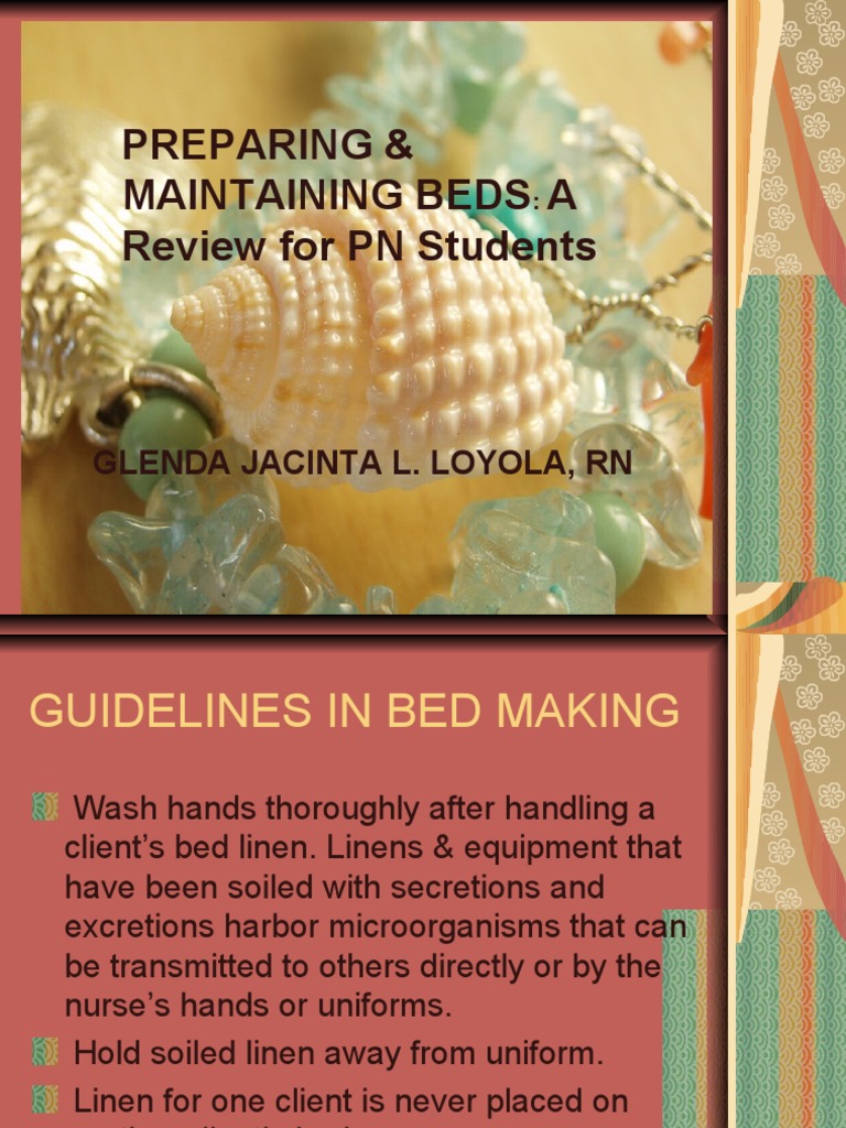 Bed Making Procedures in Nursing | PDF | Bed | Bedding