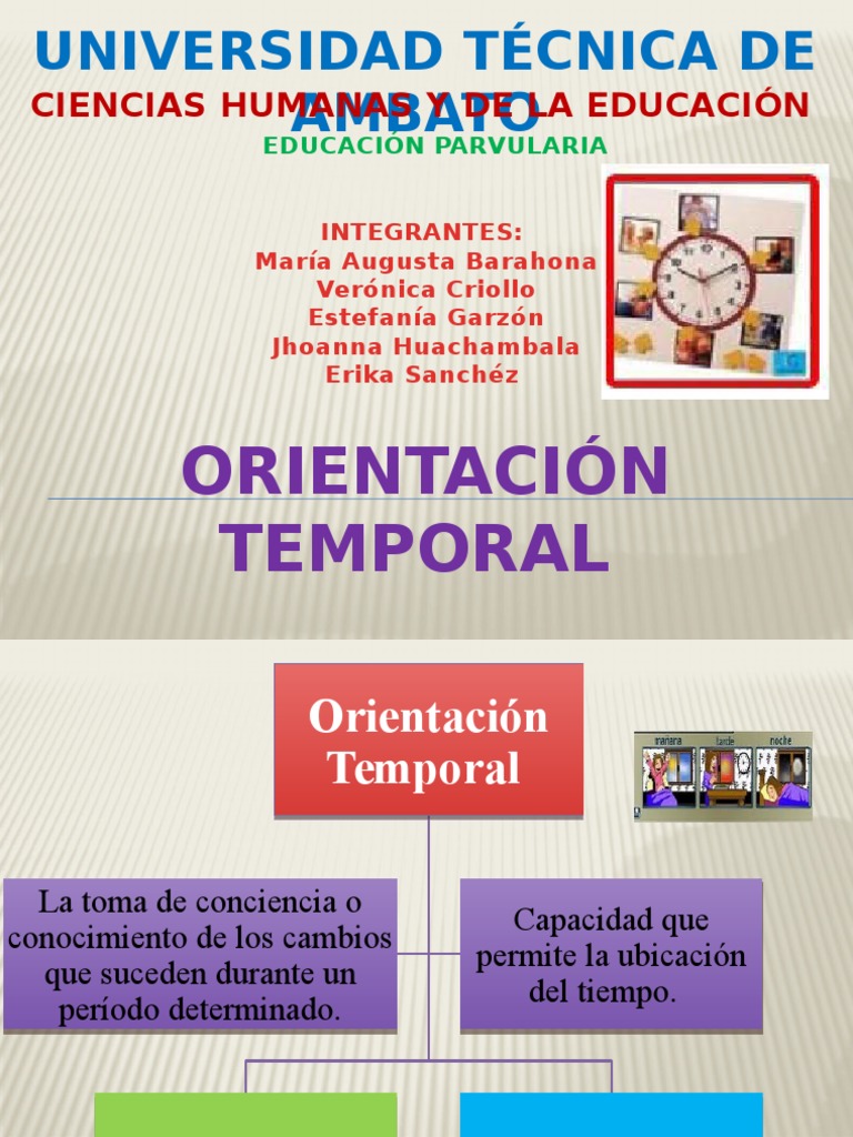 Orientación Temporal en Niños | PDF | Hora | Dormir