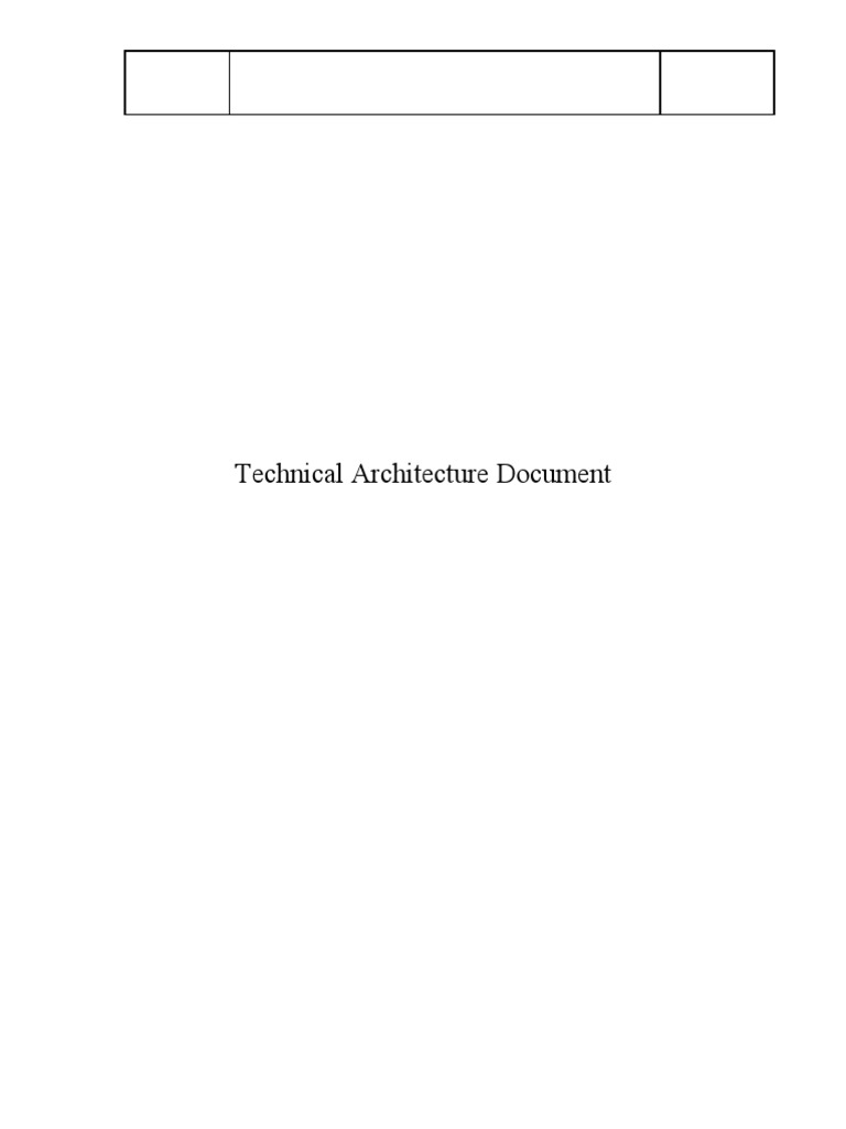 Technical Architecture Document | PDF | Backup | Cache (Computing)