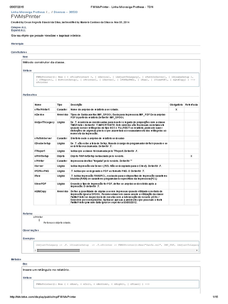 FWMsPrinter - Linha Microsiga Protheus | PDF | Resolução de imagem | Pixel