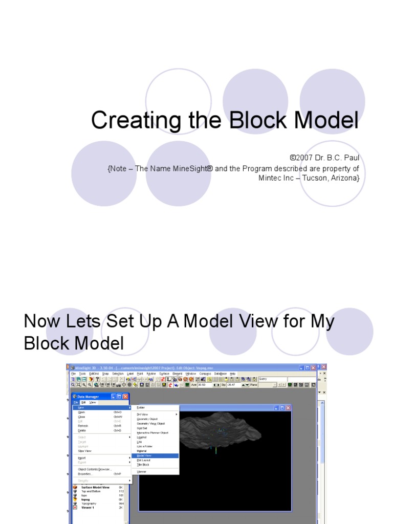 Creating The Block Model | PDF | Interpolation | Tab (Gui)