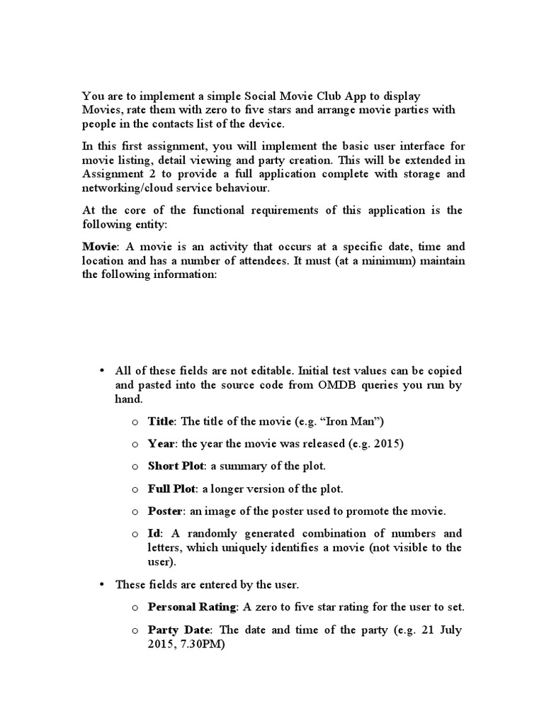 MAD Assignment 1 PDF | PDF | Mobile App | Application Software