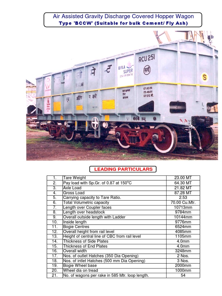 Wagon Data Sheet - BCCW | PDF