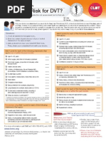 DVT Assessment Form | PDF | Thrombosis | Medical Specialties