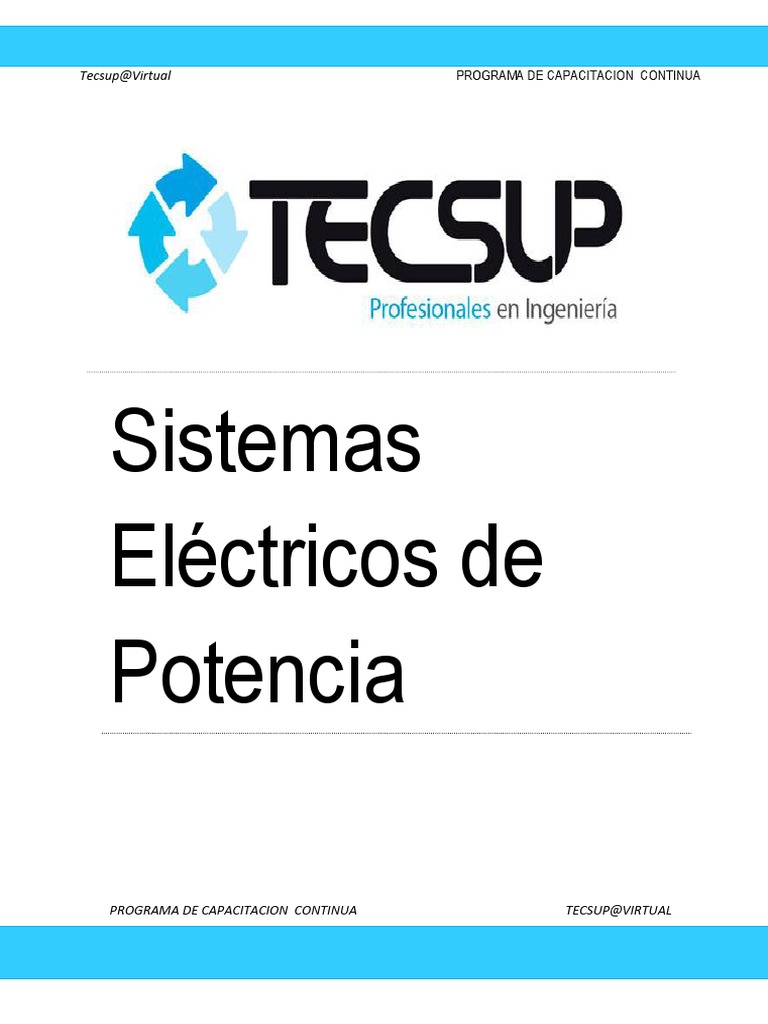 Carátula de Sistemas Eléctricos Tecsup | PDF
