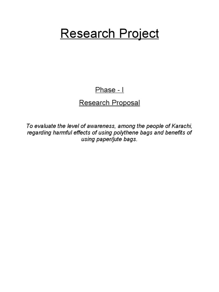 Research Proposal | PDF | Survey Methodology | Pollution