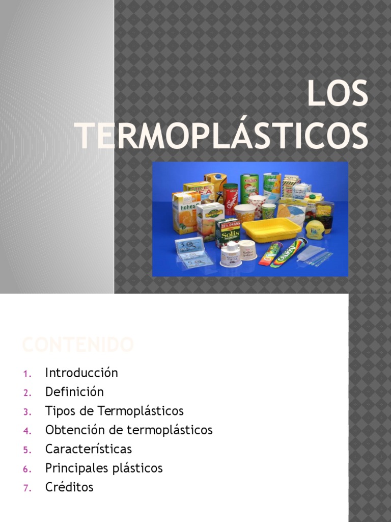 Características y Tipos de Termoplásticos | PDF | El plastico ...