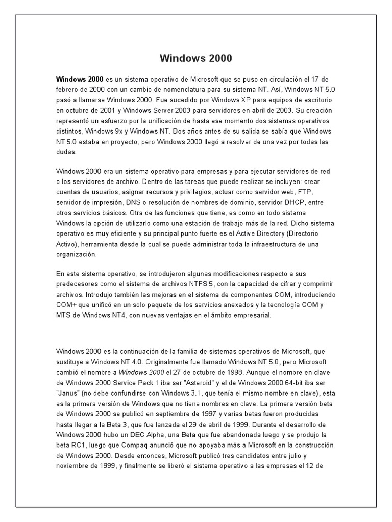 Windows 200 | PDF | Windows 2000 | Microsoft Windows