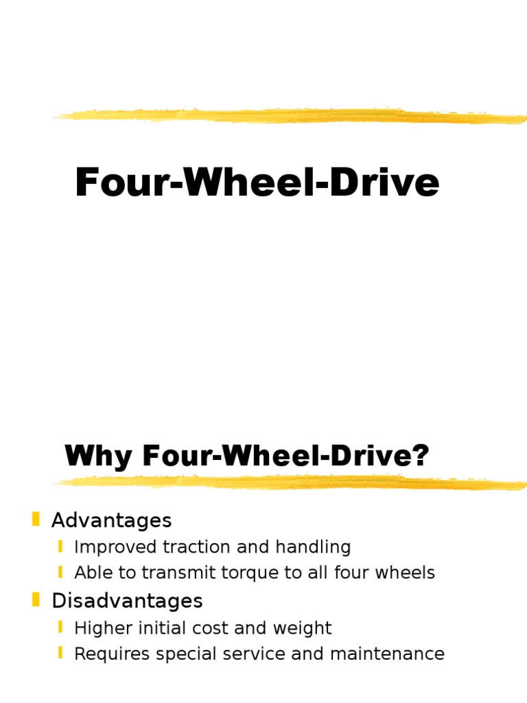 Four Wheeldrive | PDF | Four Wheel Drive | Transmission (Mechanics)
