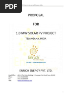 Solar PV Project Report | PDF | Photovoltaic System | Solar Energy