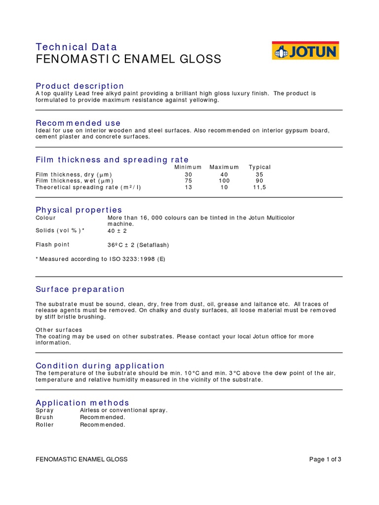 Fenomastic Enamel | PDF | Paint | Vitreous Enamel