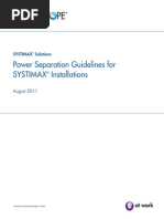 Power and Data Cable Separation Guidelines | PDF | Cable | Electrical ...