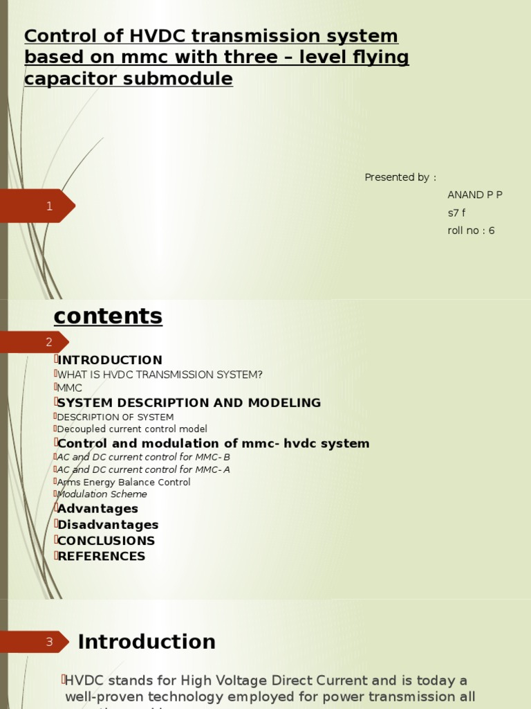 Control of HVDC Transmission System Based On MMC | PDF | High Voltage ...