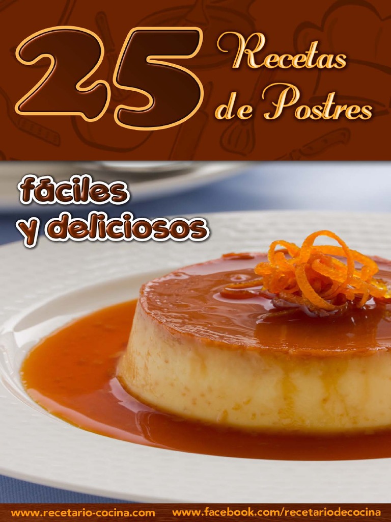 25 Recetas de Postres | PDF