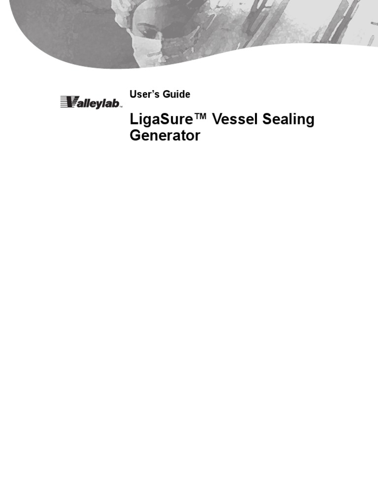 Ligasure ValleyLab User Guide Manual Usuario | PDF | Artificial Cardiac ...