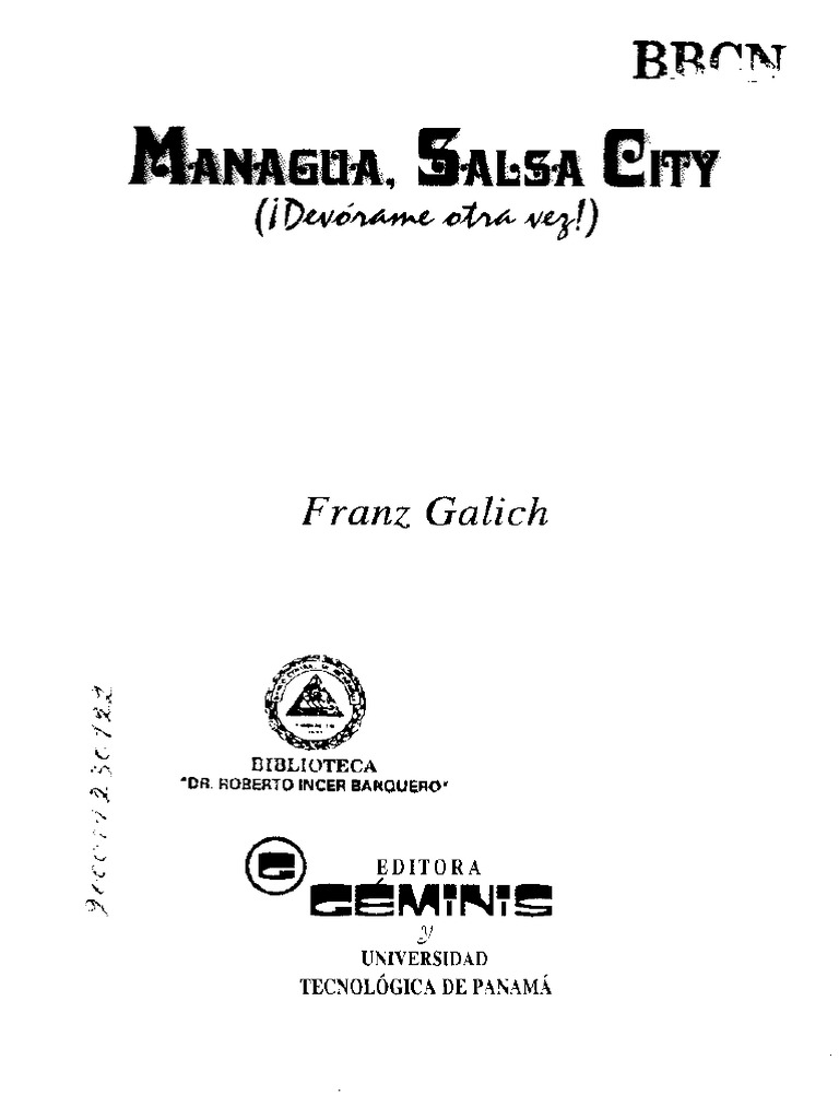 Franz Galich - Managua, Salsa City (Devorame Otra Vez) | PDF