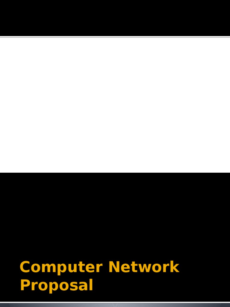 Computer Network Proposal | PDF