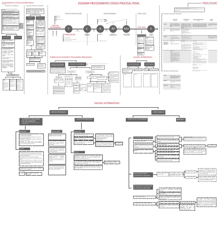 Esquema Procedimiento Procesal Penal | Mandato | Derecho penal